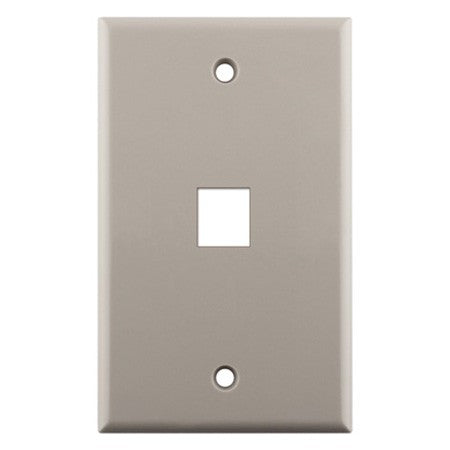 Single Gang 1-port Keystone Wall Plate - Home Tech Experts Canada