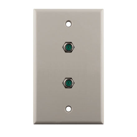 2XF-81 RG6 Connector Single Gang Wall Plate - Home Tech Experts Canada