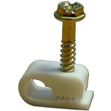 Single Flexible RG6 Cable Clips With Screw - Home Tech Experts Canada